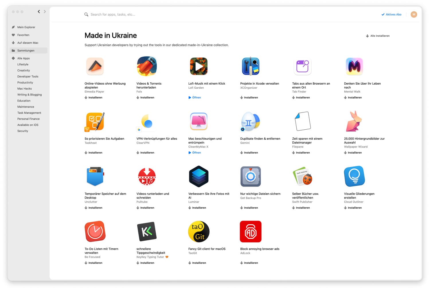 Setapp: nowa paczka „Made in Ukraine” opublikowana - macpretorians